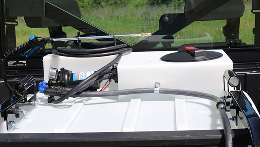 50 Gallon Deluxe UTV Broadcast Sprayer, 10 Foot Swath – Master MFG